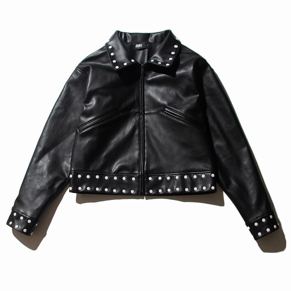 Broken Boy Cropped Faux Leather Jacket