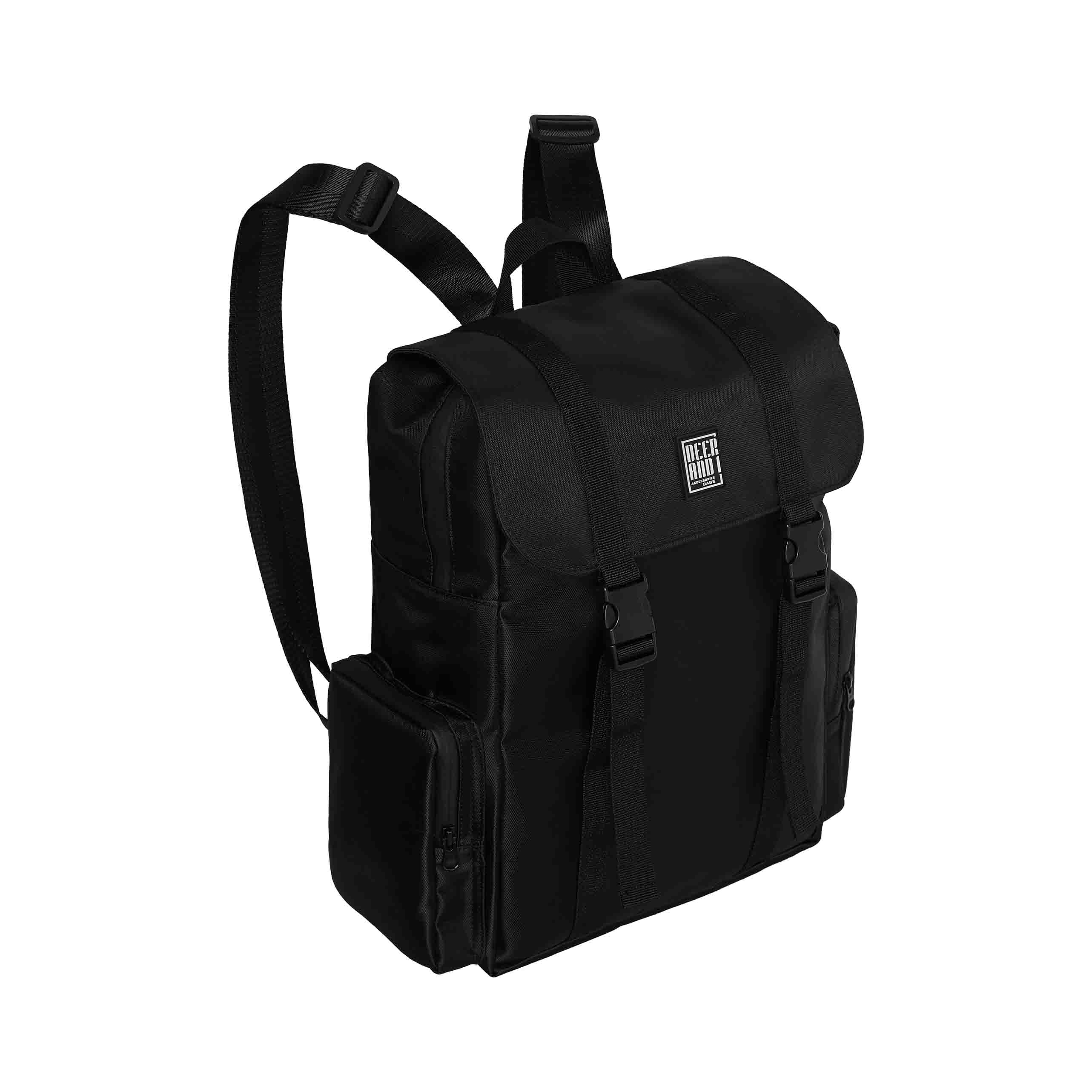 BALO - WATERPROOF FOLD TOP BACKPACK – BLACK