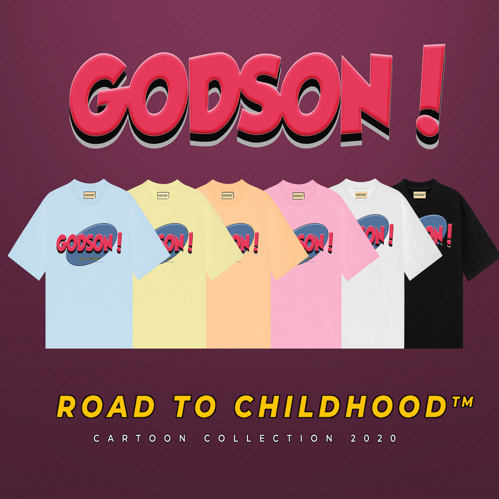Godson Cartoon Tee ( Trắng - Đen )