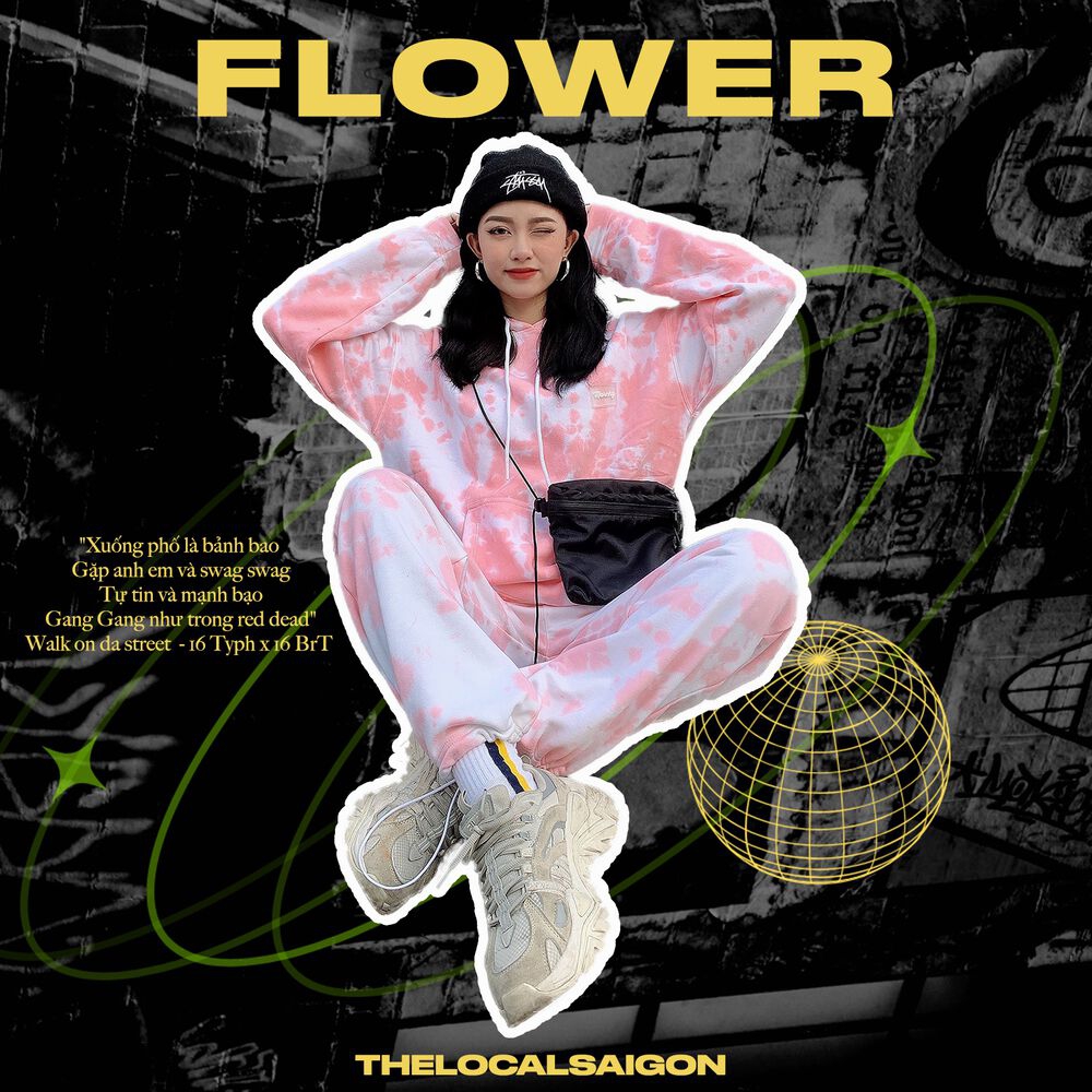 Túi Flower (Đen) - TheLocalSaigon