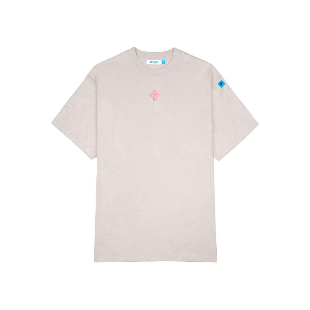 LVS XL LOGO TEE BROWN/PINK