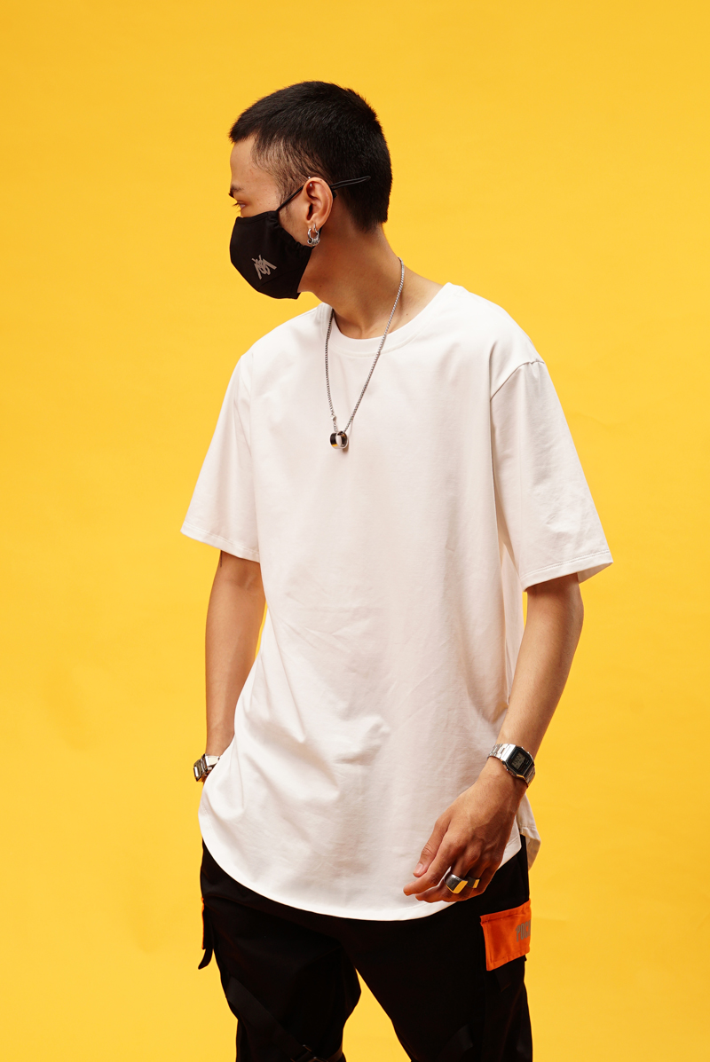 Long Tee Basic White