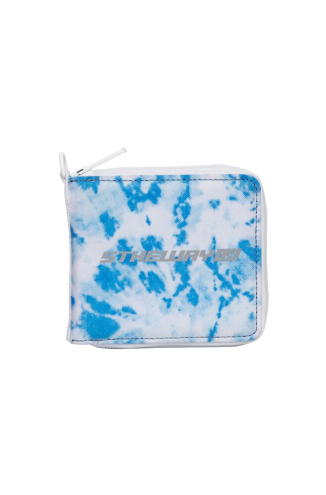 /tie Dye/ 3 - SIDED ZIP SQUARE WALLET™ - SKY
