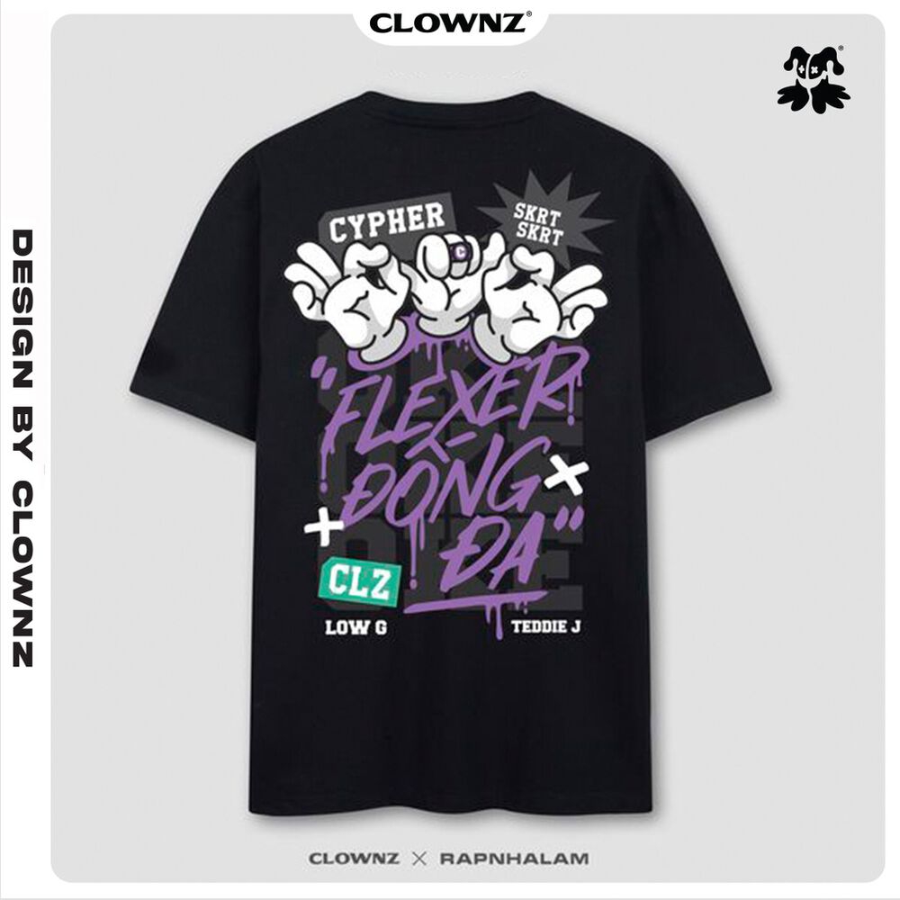 Áo Thun Tay Lỡ Local Brand Unisex LowG X TeddieJ Clownz T-shirt Form ...