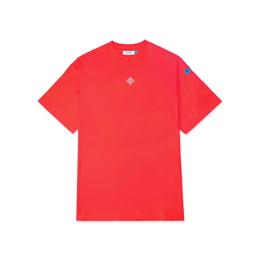 LVS XL LOGO TEE - RED/WHITE
