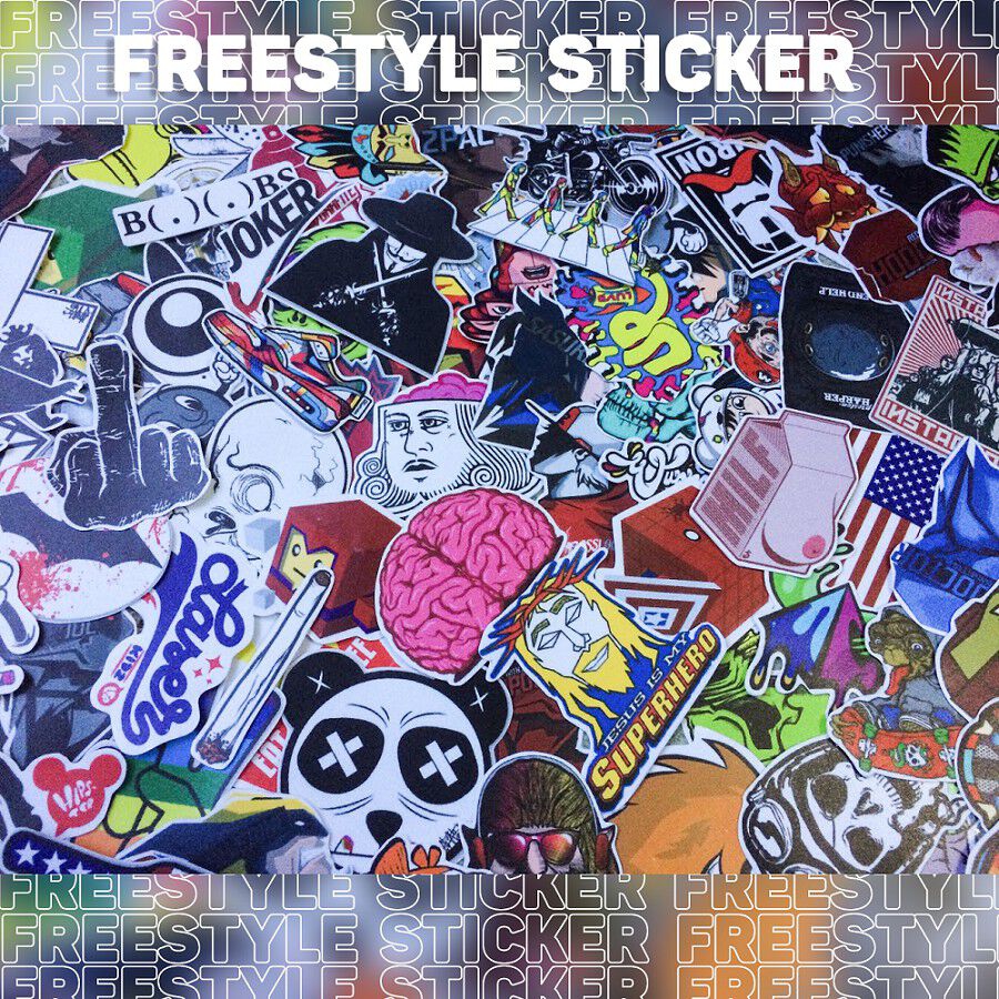 Hình Dán Freestyle Sticker Pvc Cao Cấp Chống Nước