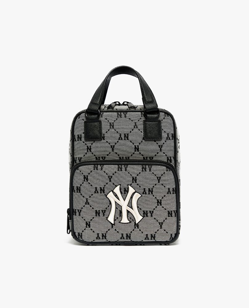 MLB - Balo Mini Phom Chữ Nhật Monogram Diamond Jacquard
