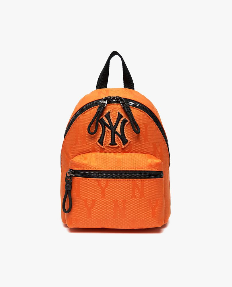 MLB - Balo Mini Phom Chữ Nhật Monogram Nylon Jacquard