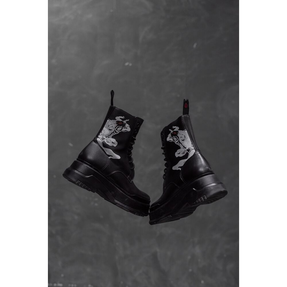 Giày Cổ Cao Thiết Kế ZUNE.ZX (Nishikigoi Combat Boots)