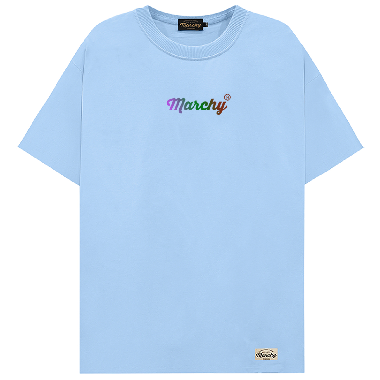 BASIC HOLO TEE (xanh Baby - Phản Quang)