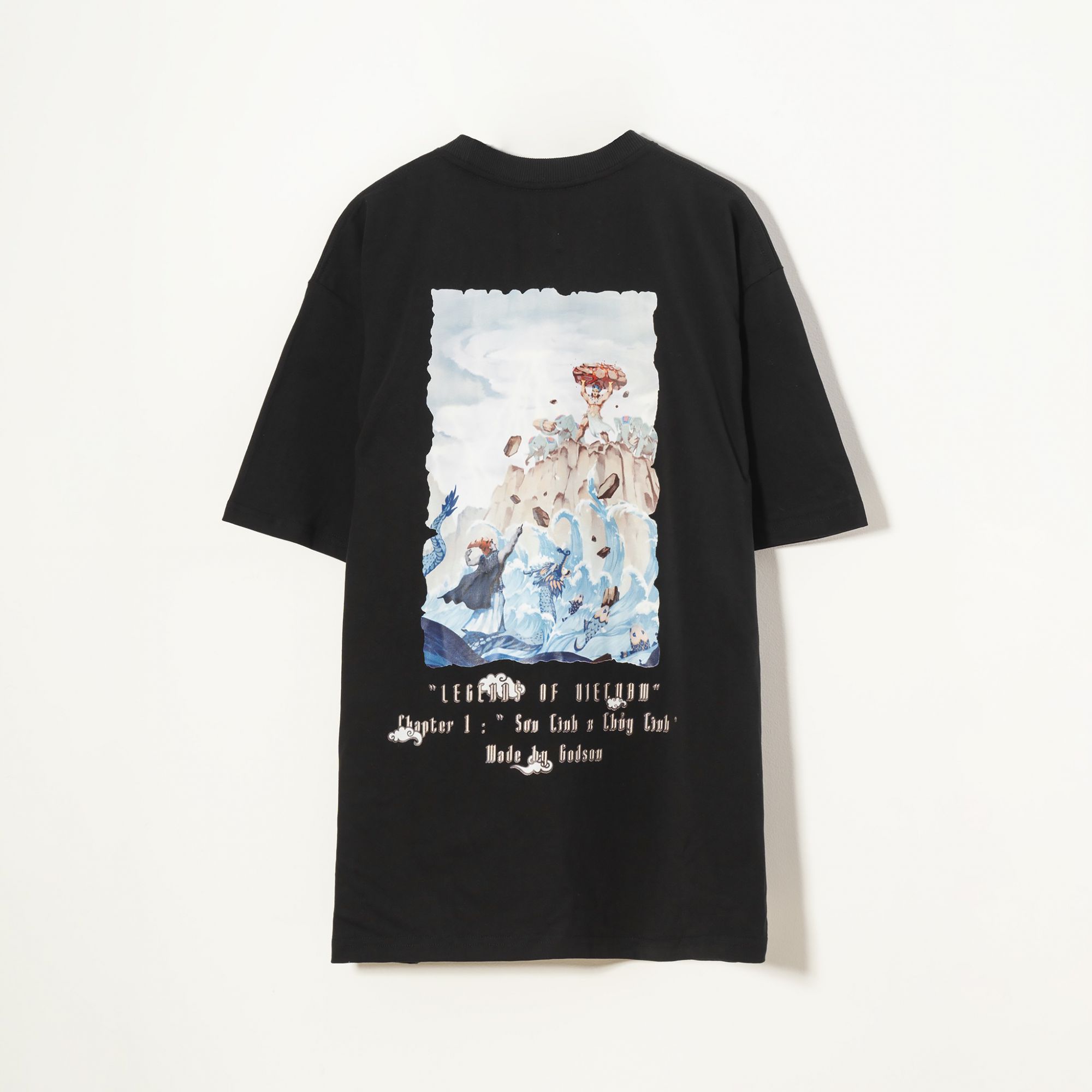 Godson Son Tinh - Thuy Tinh Tee - Black