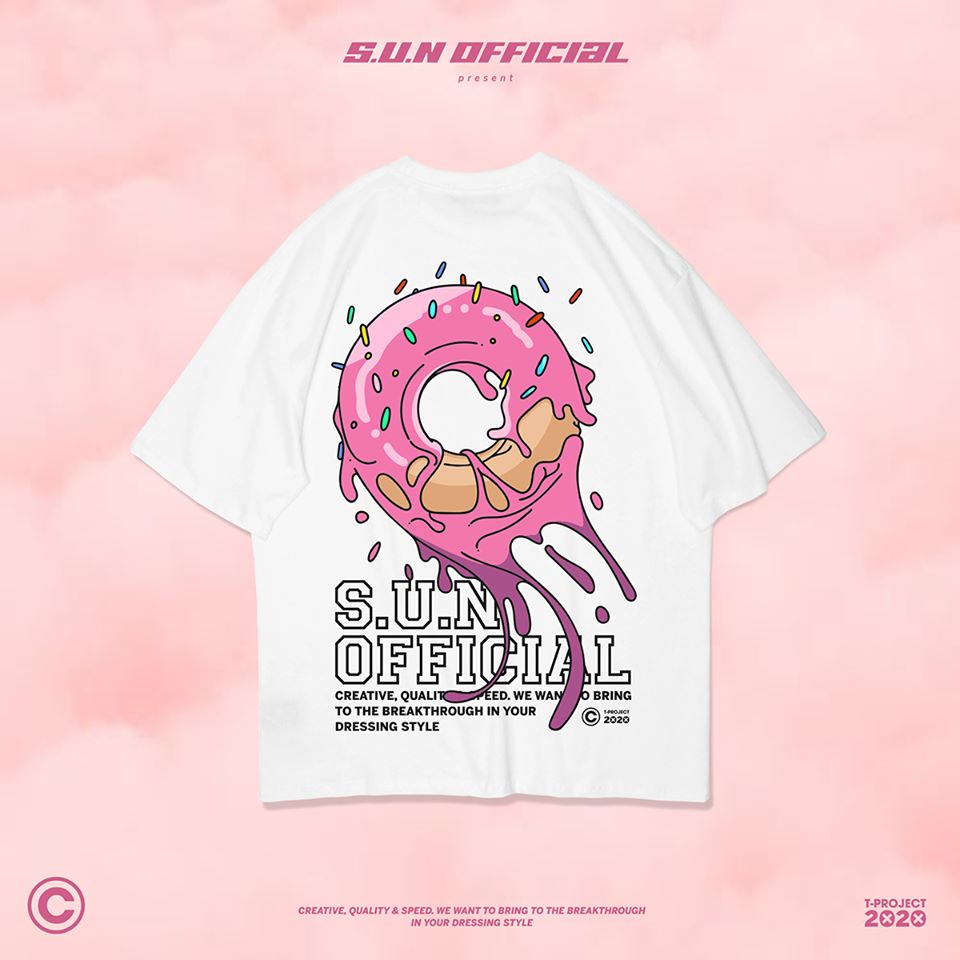 Áo Thun DONUT V2 -TRẮNG