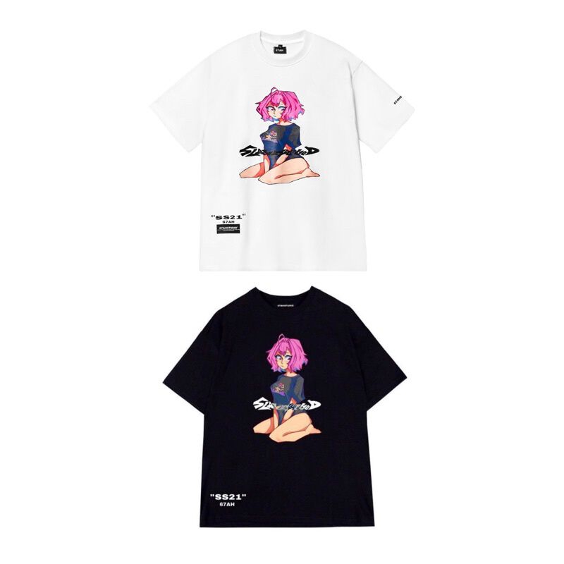 "ÁO PINK GIRL ( Trắng & Đen )"