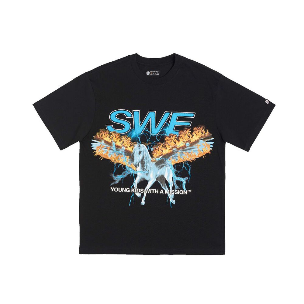 Áo Thun Unisex SWE PEGASUS T- SHIRT - Black Local Brand 100% Cotton ...