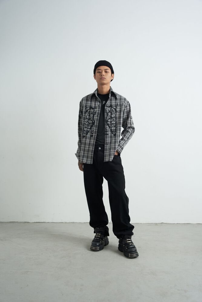 ÁO FLANNEL *SKELETON*