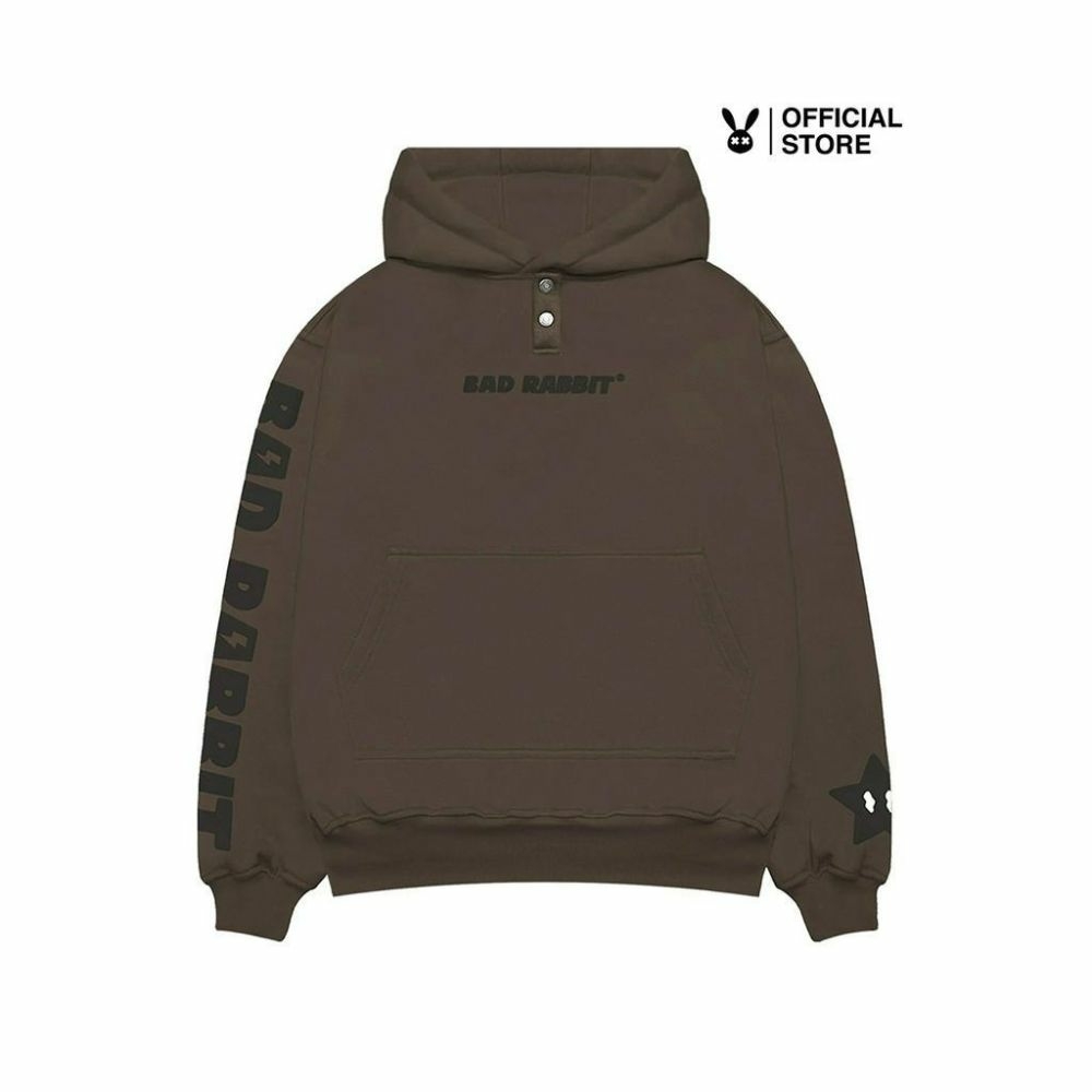 Áo Khoác Nỉ Bad Rabbit LUCKY STAR - BROWN - Local Brand Chính Hãng