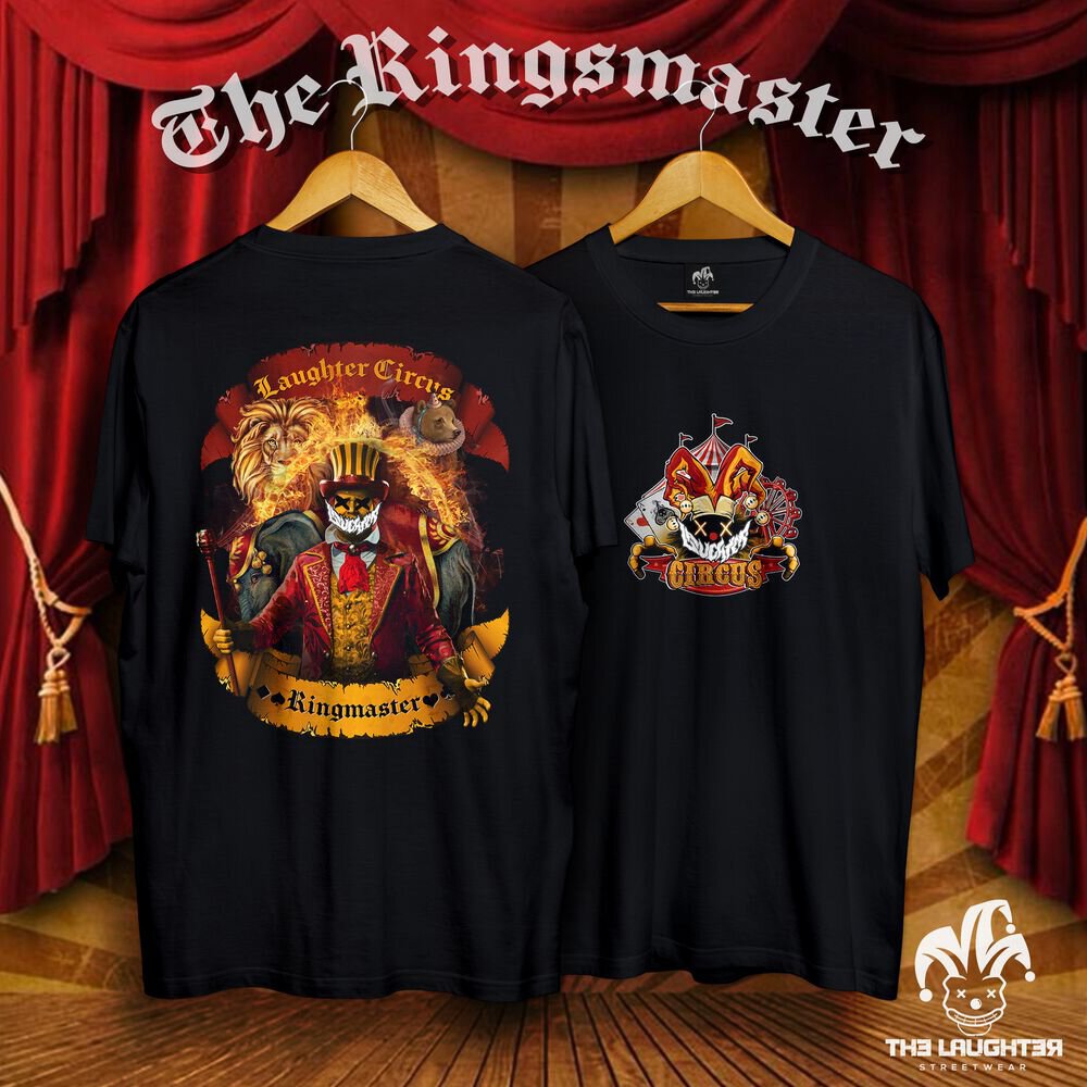 The Laughter - The Ringmaster T-Shirt Black - 100% Cotton