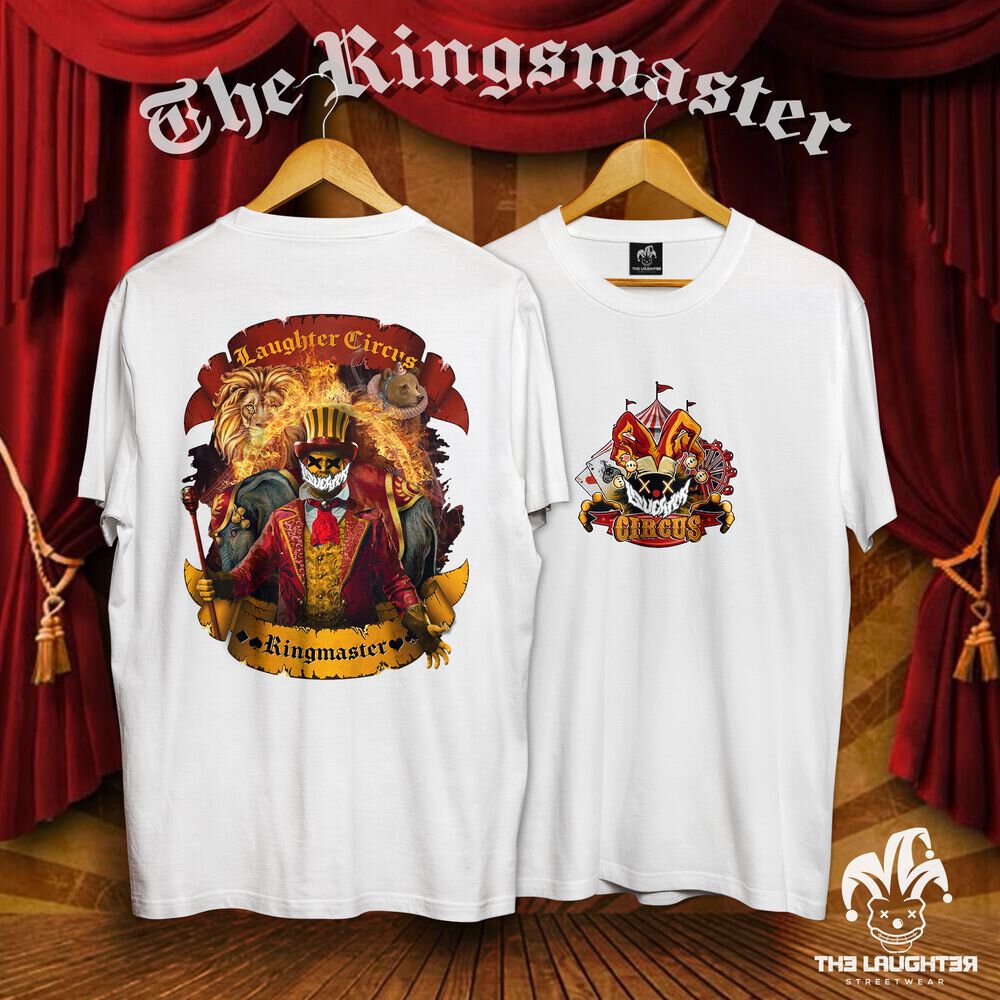 The Laughter - The Ringmaster T-Shirt White - 100% Cotton