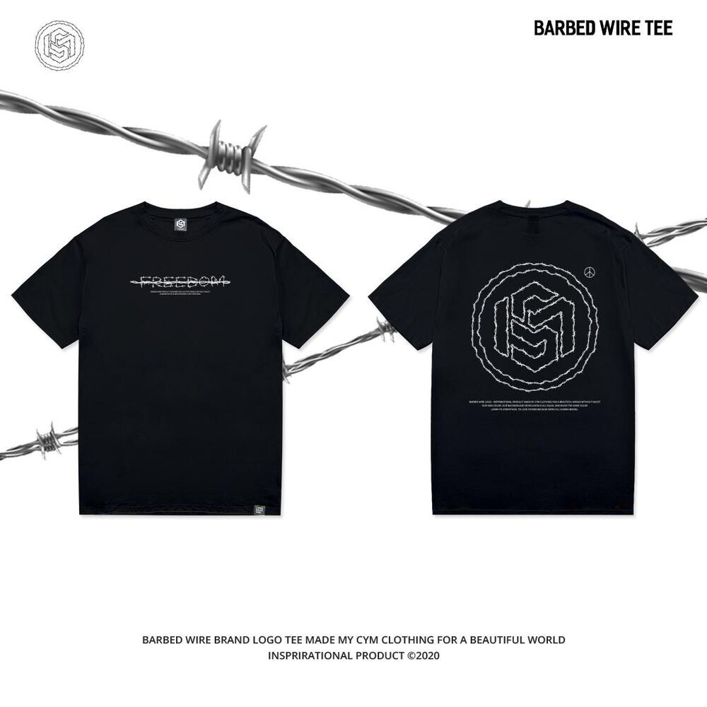 BARBED WIRE TEE (WHITE)