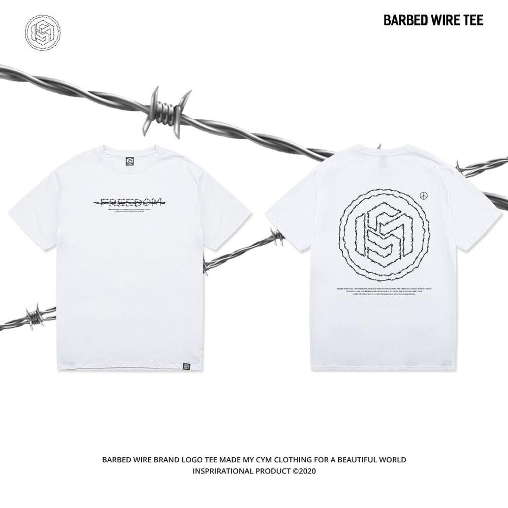 BARBED WIRE TEE (WHITE)