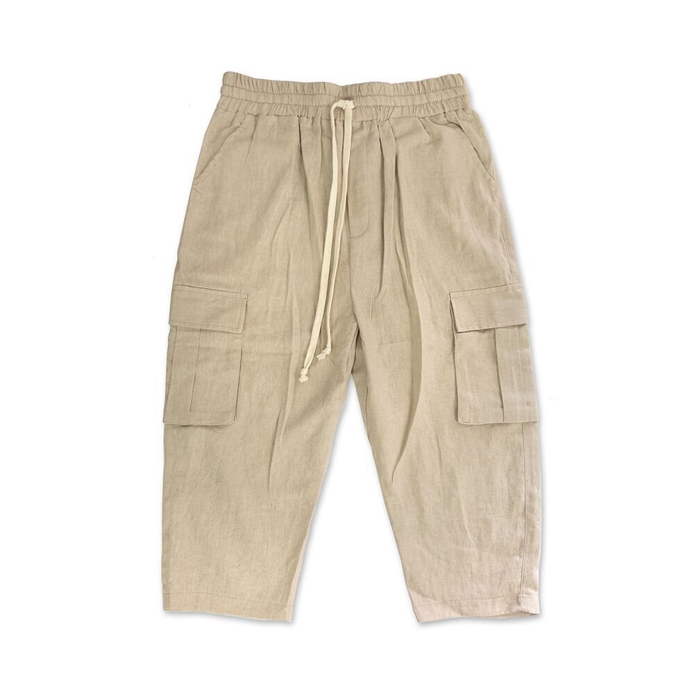 LINEN CARGO CROPPED SS20