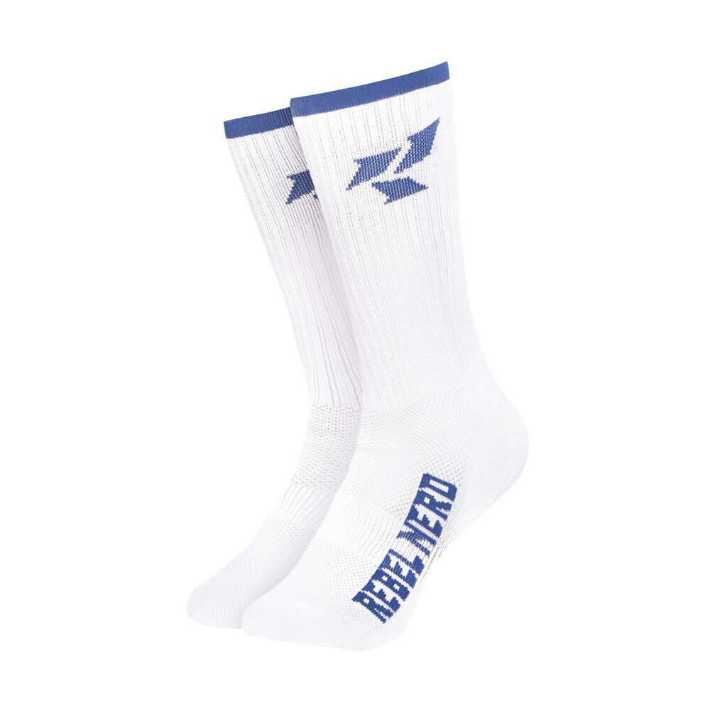 WHITE/BLUE SOCKS