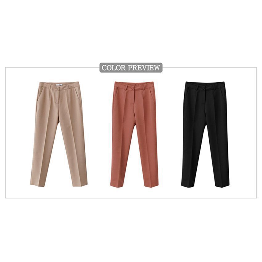 QUẦN SLACK ỐNG SUÔNG THẲNG MÀU BLACK ENVYLOOK COMFORTABLE STRAIGHT SLACKS