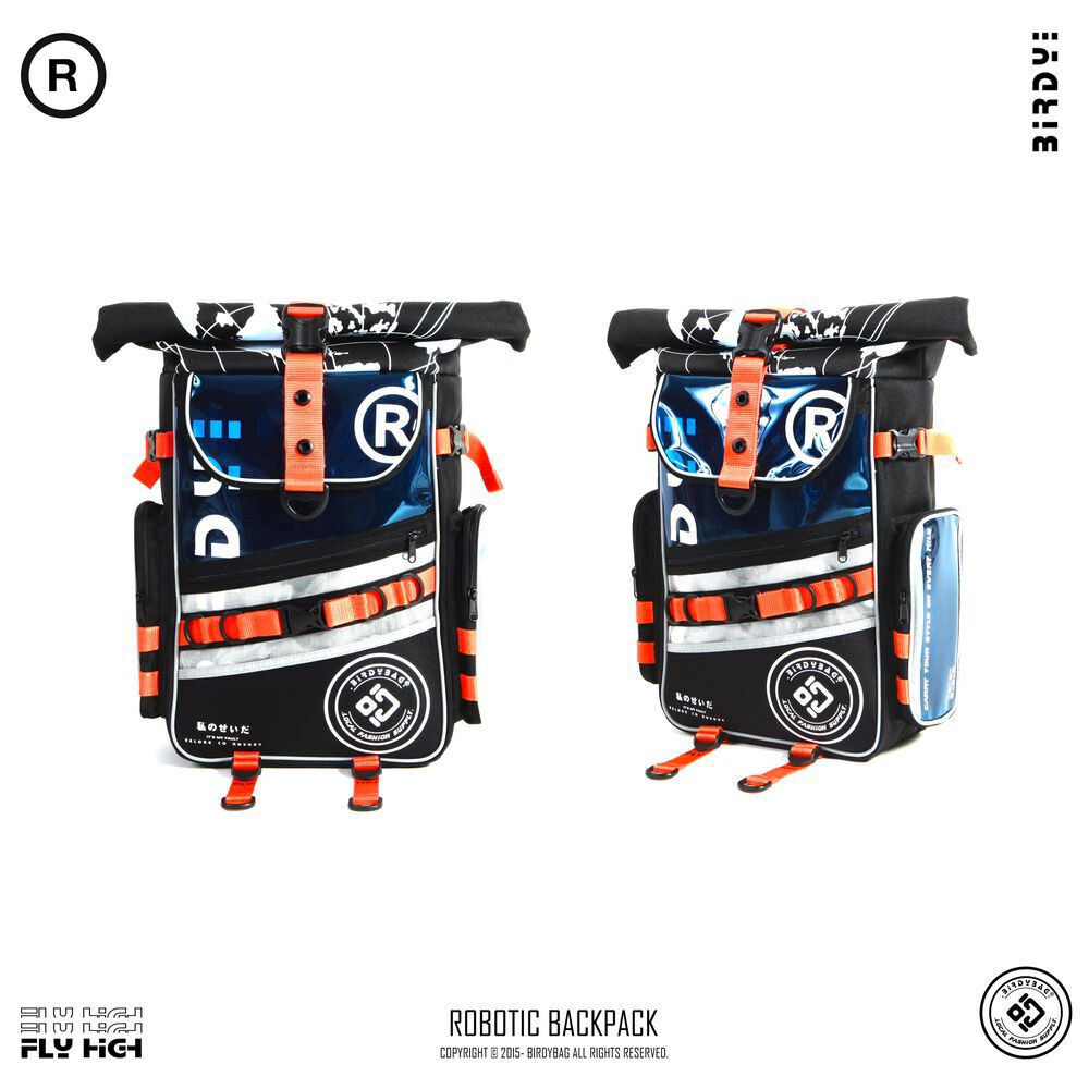 BIRDYBAG ROBOTIC BACKPACK BLACK